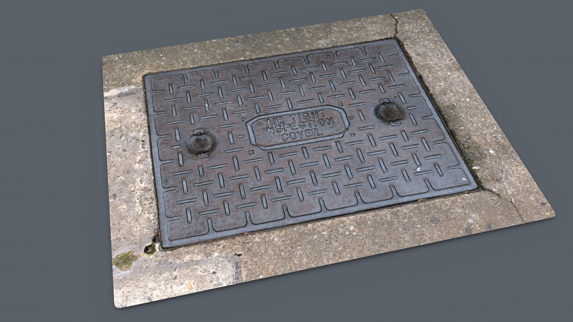Old Manhole Cover 3D model - TurboSquid 2078691