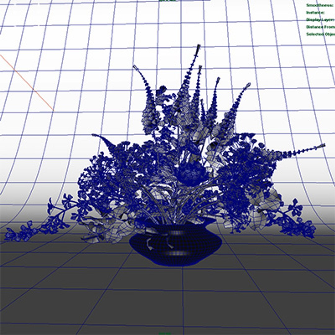 3d Model Of Flower Arrangement