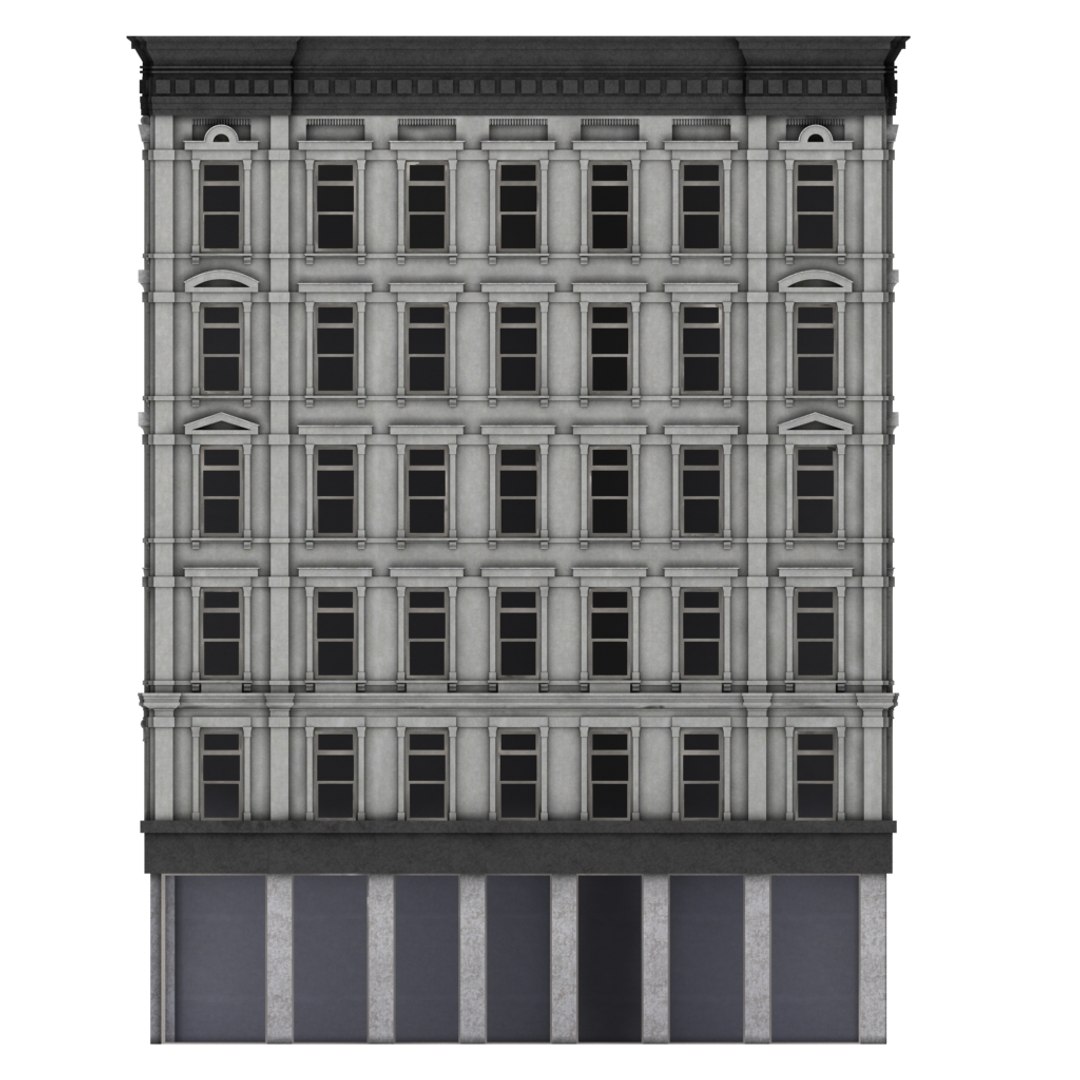 3d American Tenement House Model