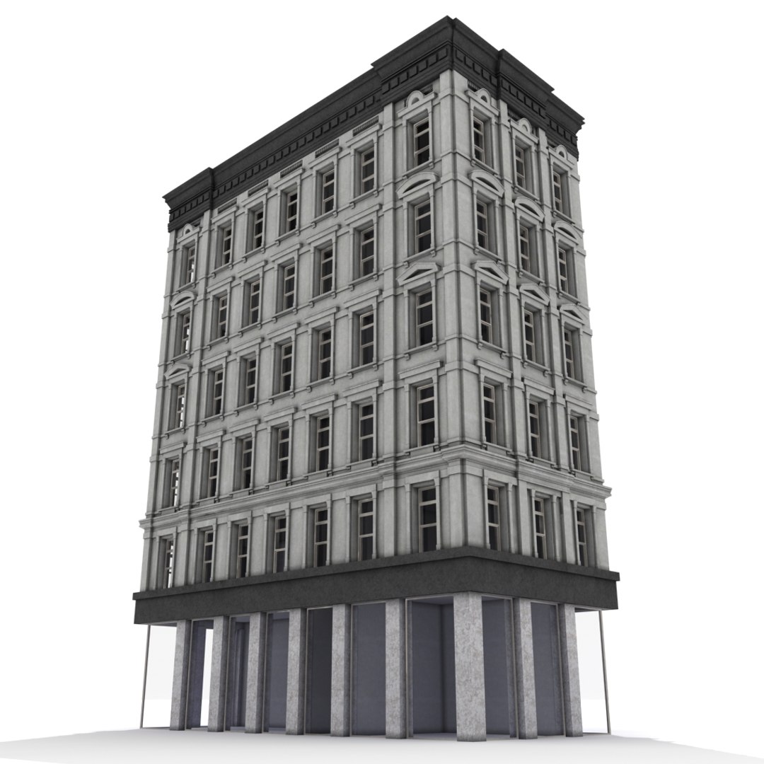 3d American Tenement House Model