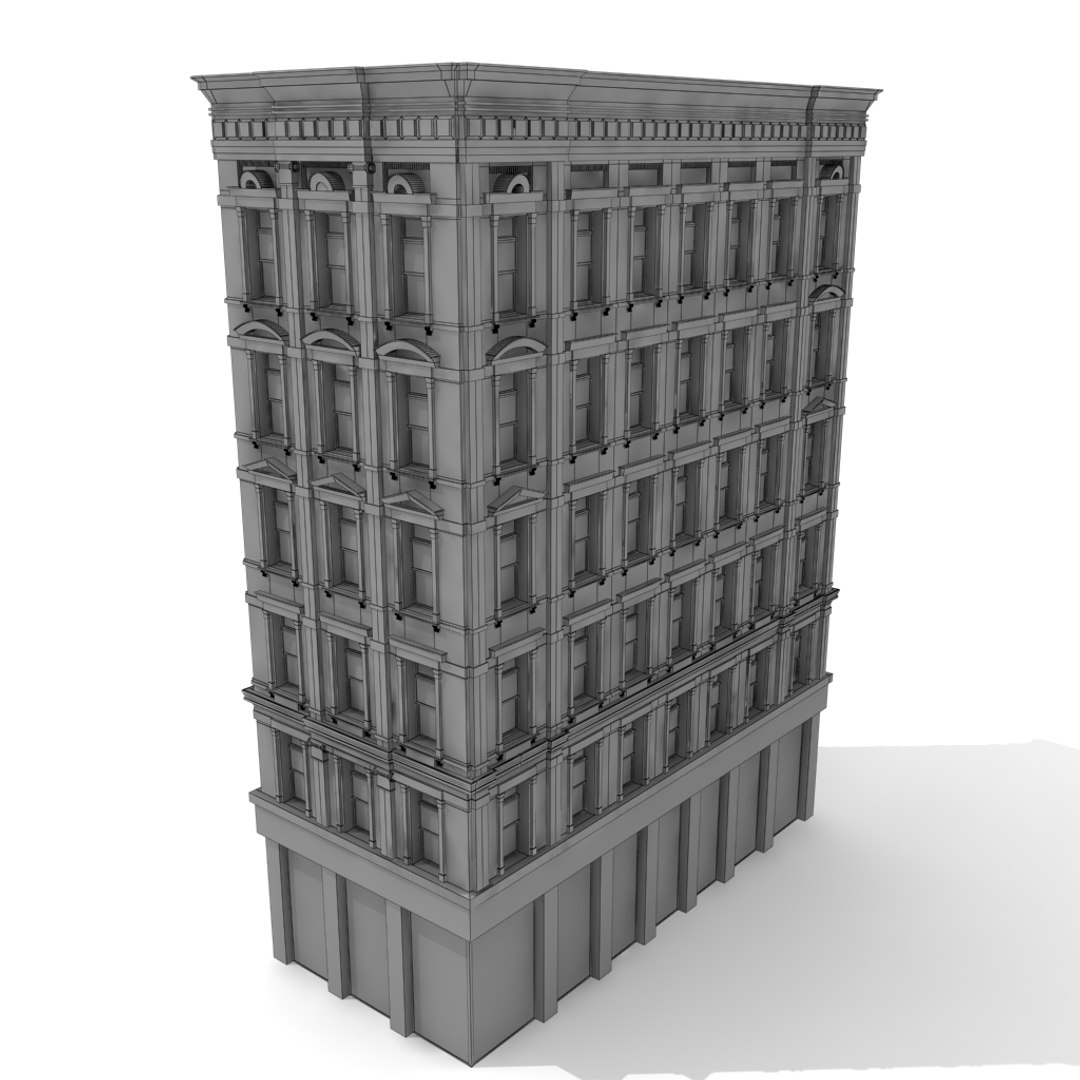 3d American Tenement House Model