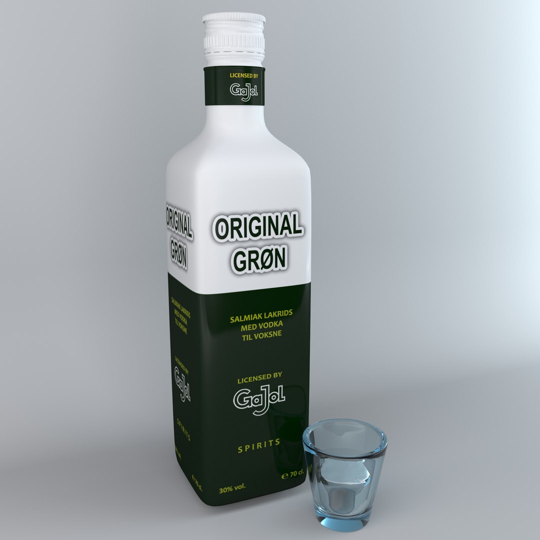 3D Alcohol Bottle Gajol - TurboSquid 1254233