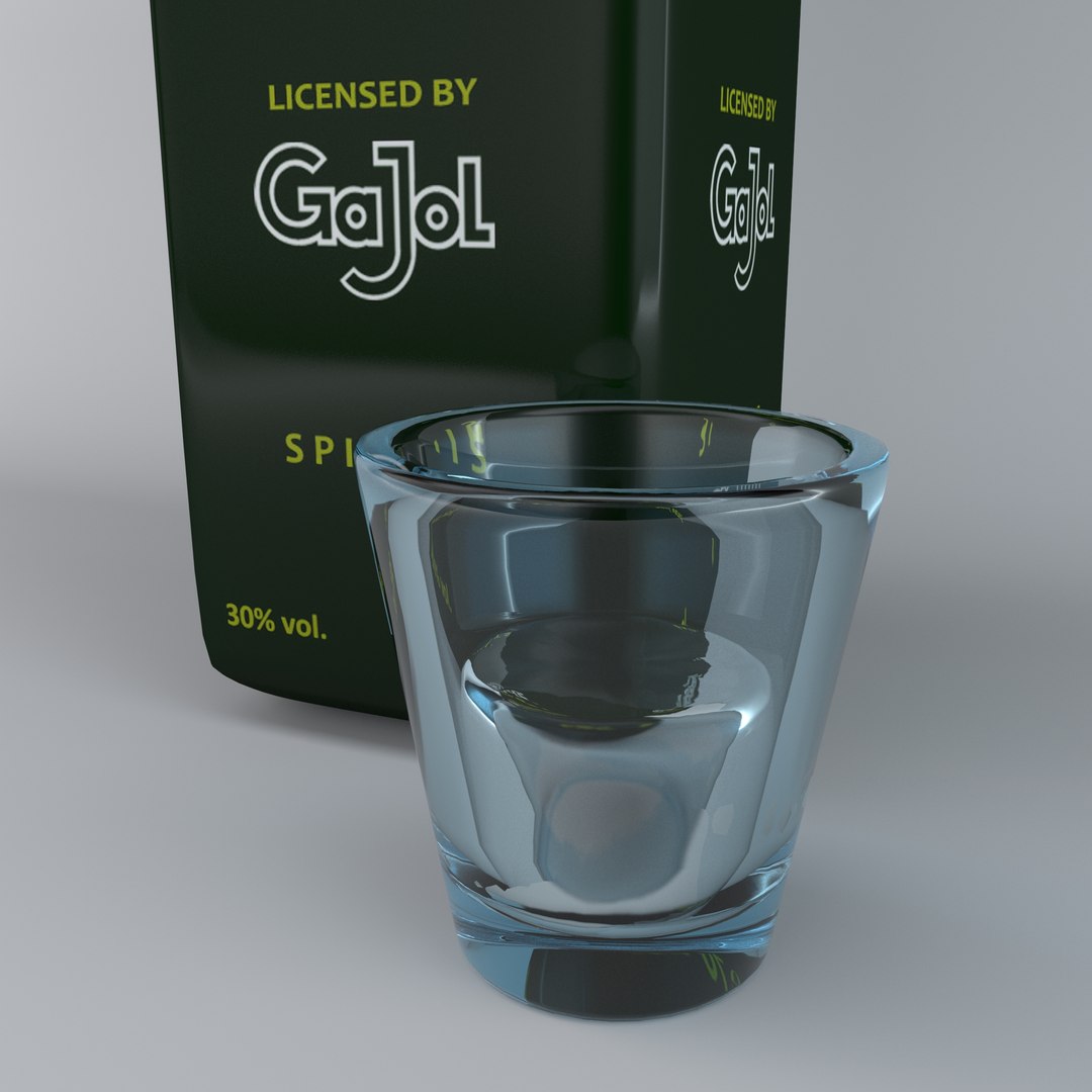 3D Alcohol Bottle Gajol - TurboSquid 1254233