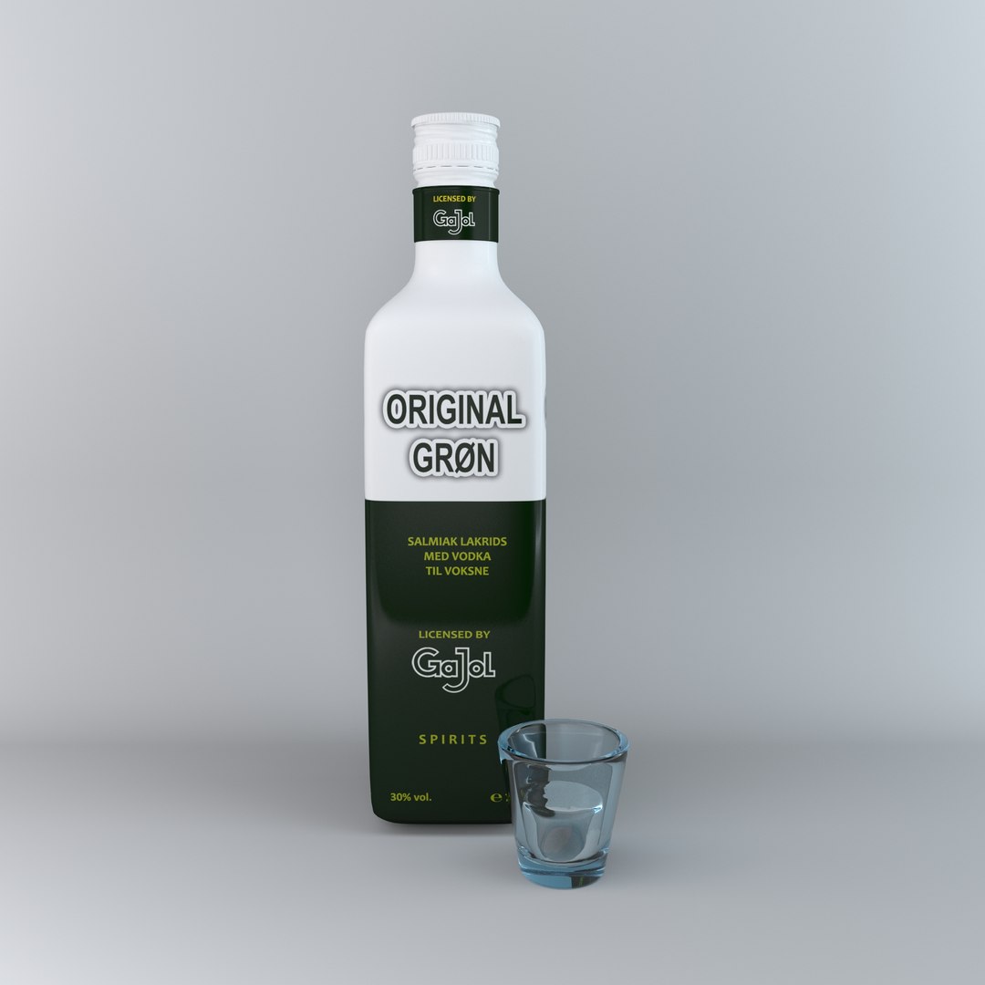 3D Alcohol Bottle Gajol - TurboSquid 1254233