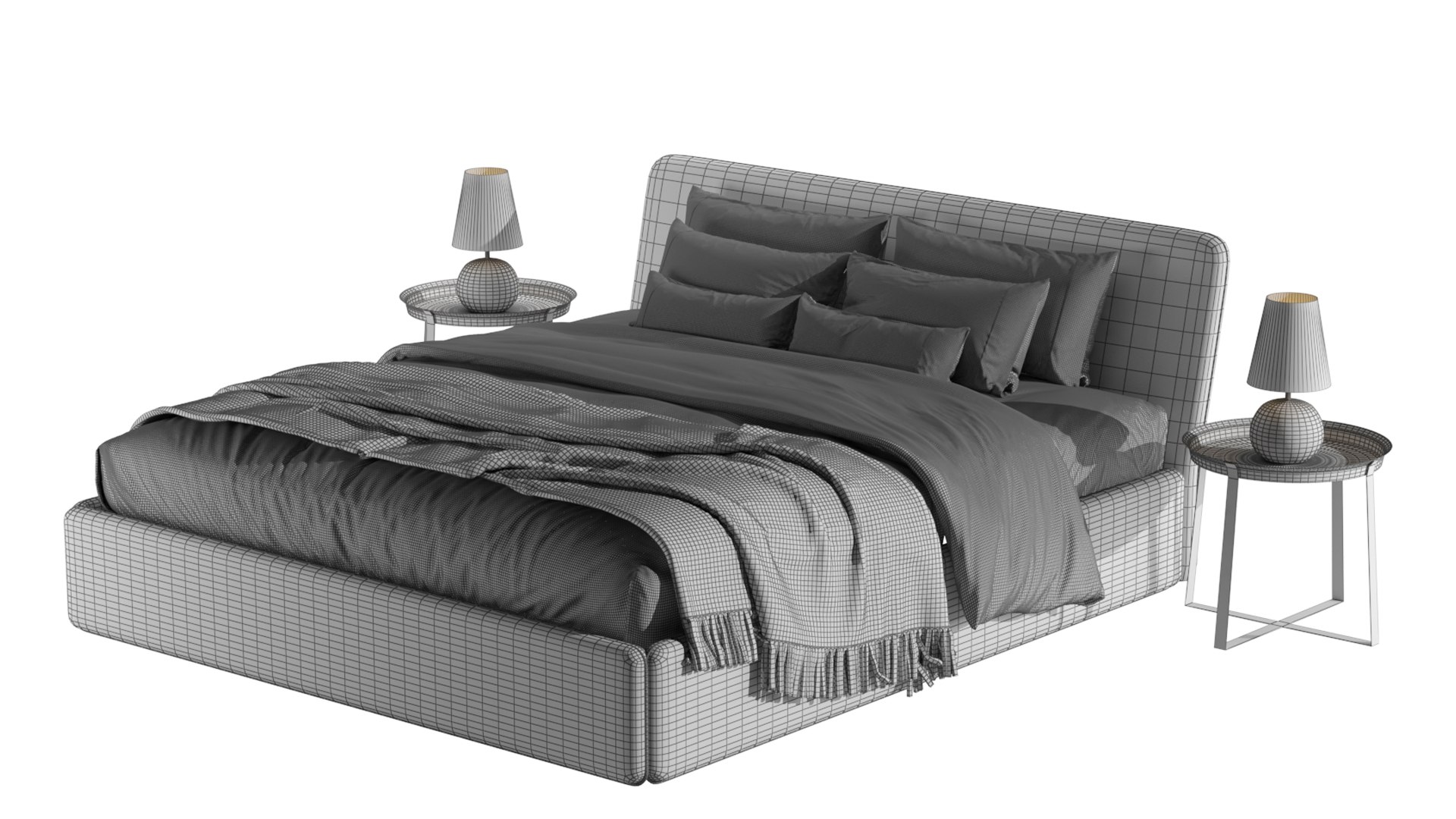 Bonaldo True Bed Model - TurboSquid 2203139