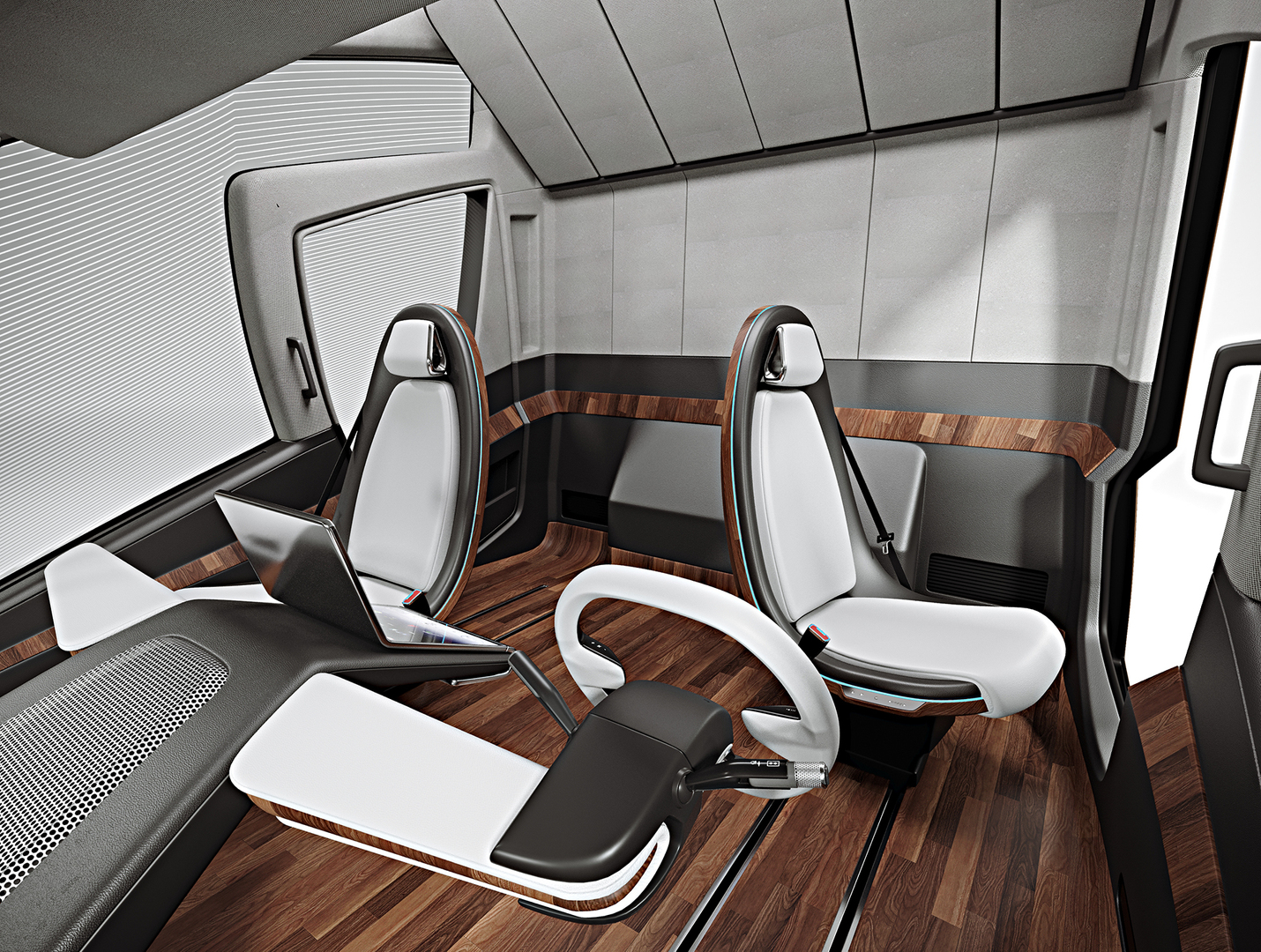 3D futuristic semi truck model - TurboSquid 1682453