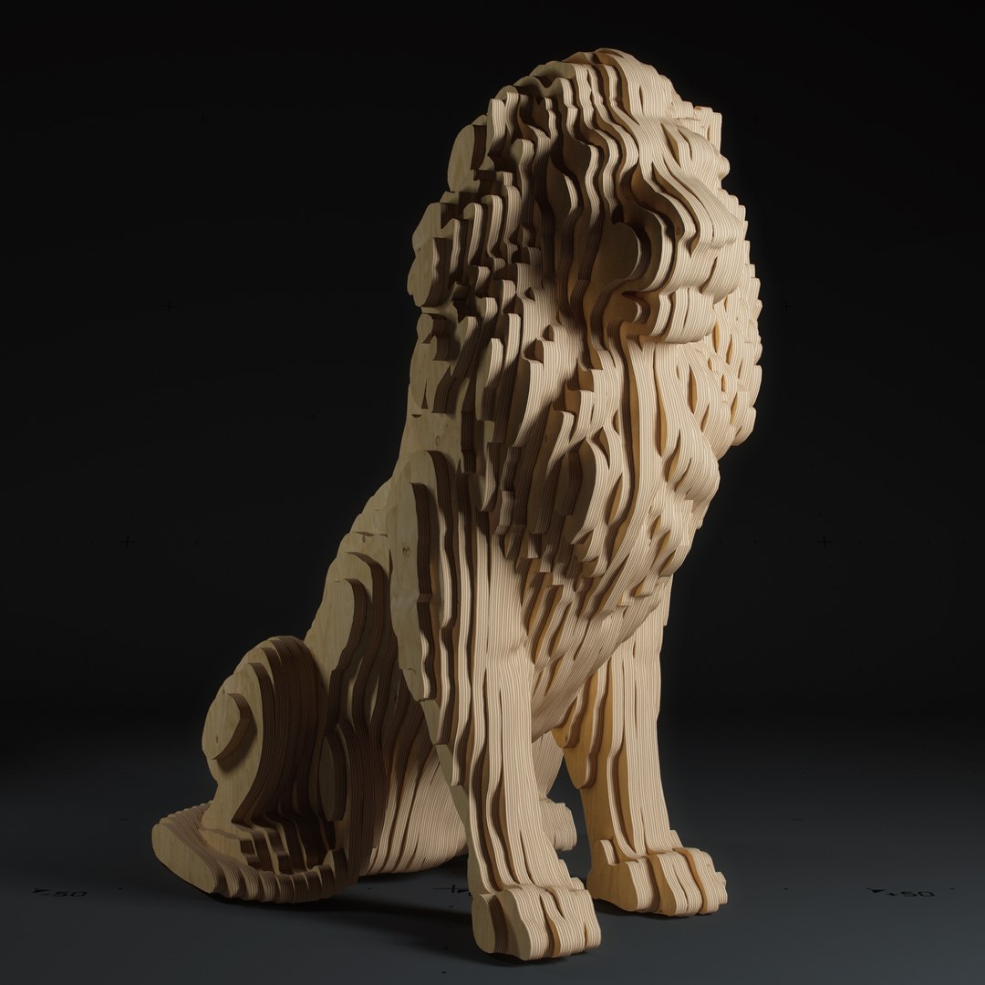 3D Model Lion Parametric - TurboSquid 1200531