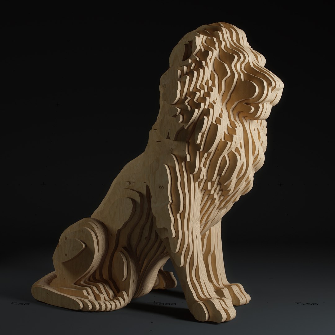 3D Model Lion Parametric - TurboSquid 1200531