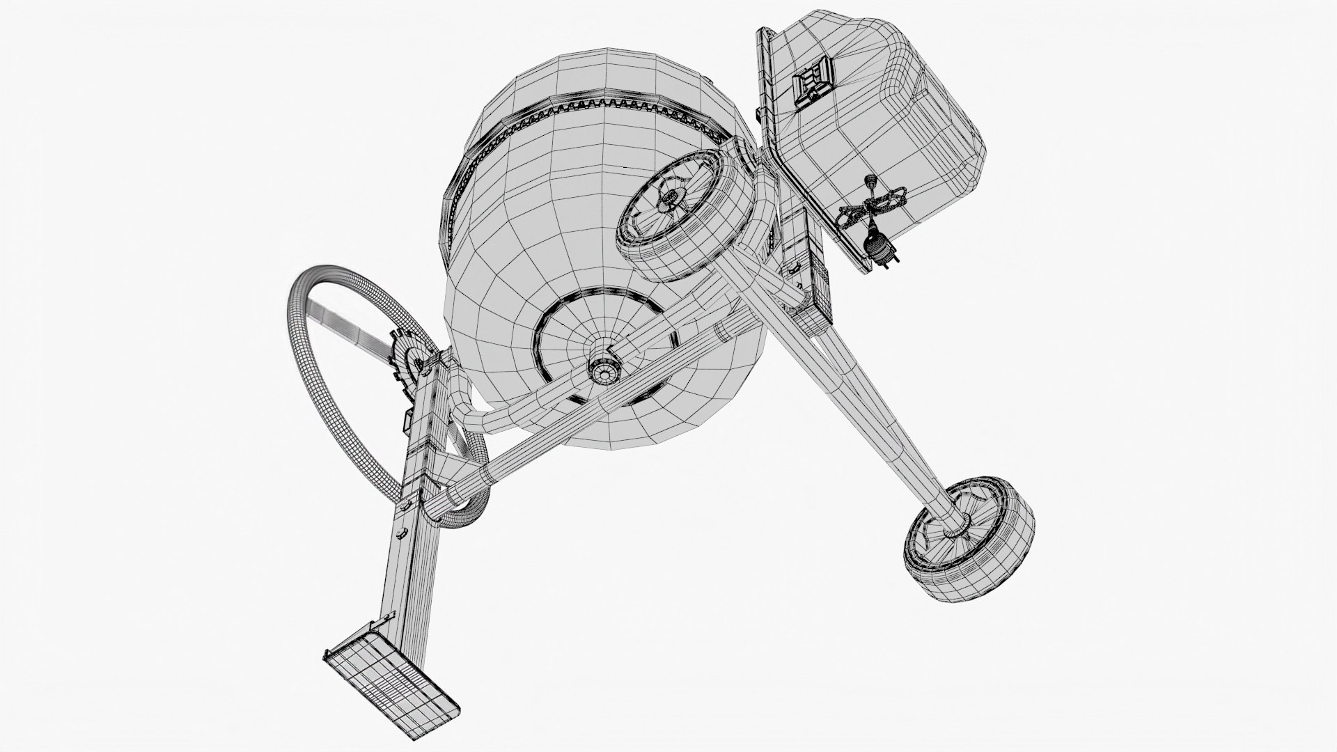 3D ConcreteMixer 01 B Model - TurboSquid 2219419