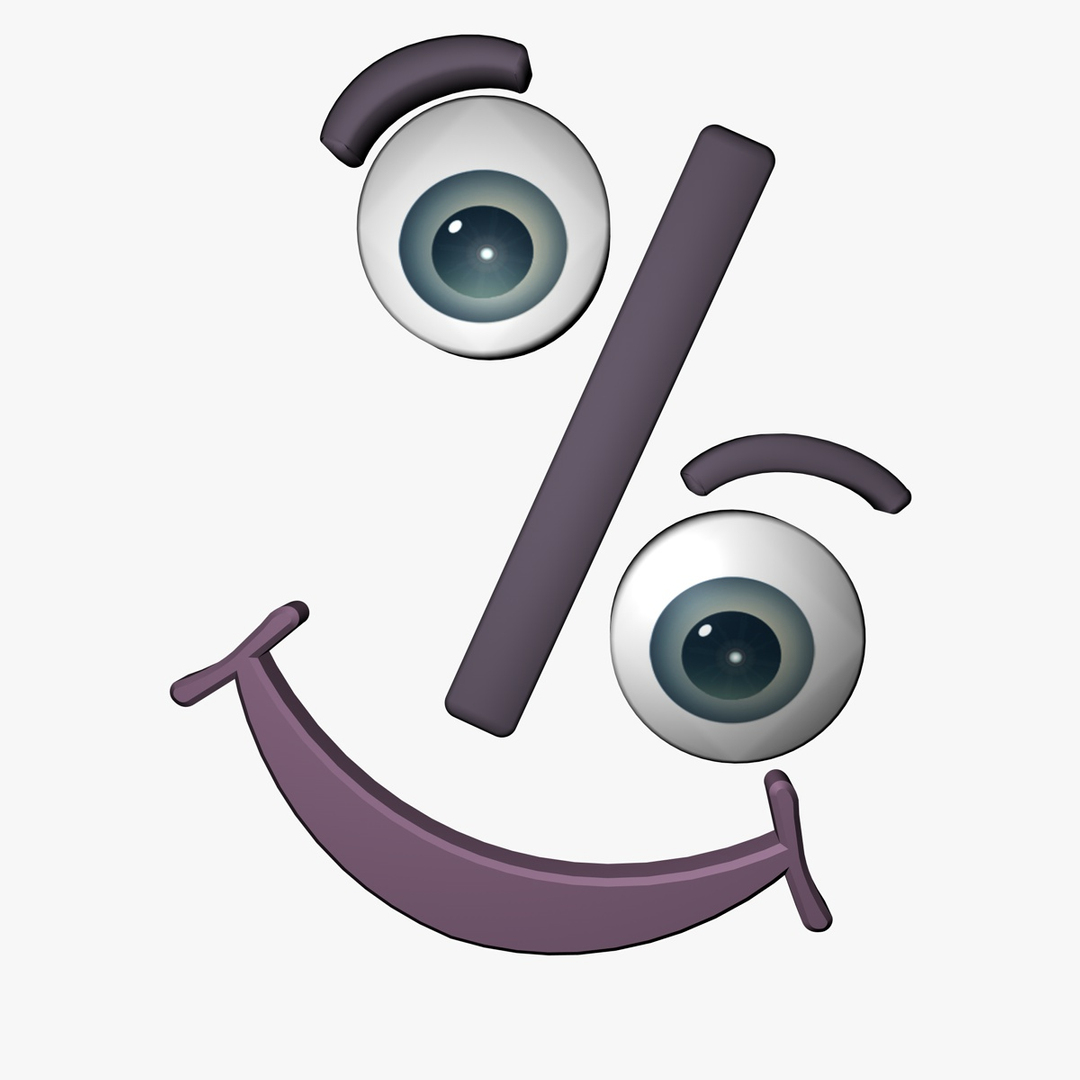 smile character 3d model