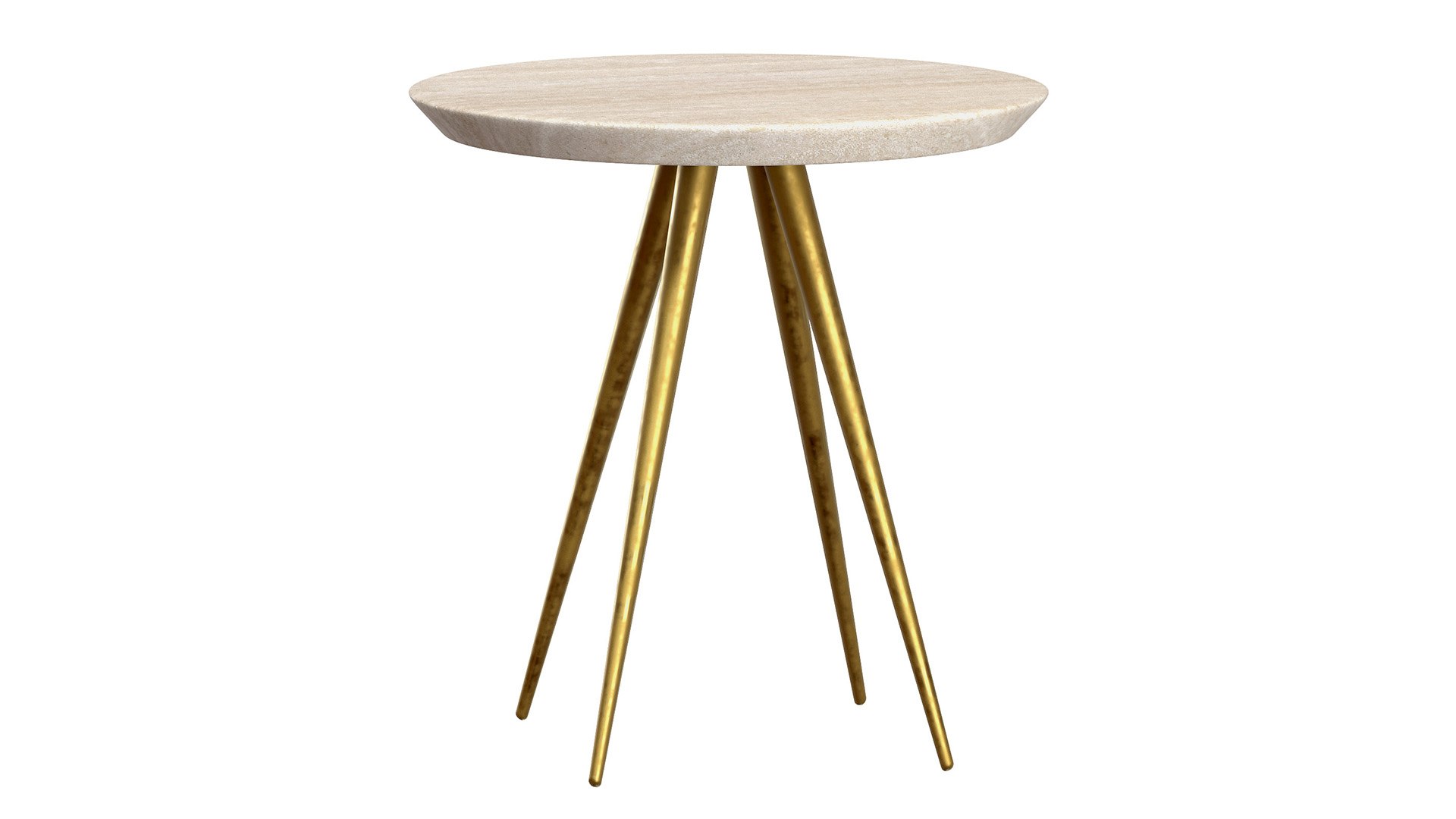 3D Model Stone Tabletop Side Table Ranco - TurboSquid 2245794