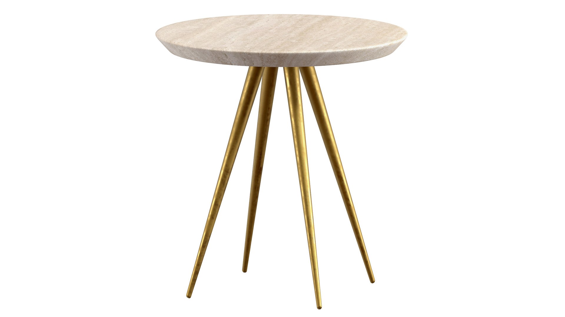 3D Model Stone Tabletop Side Table Ranco - TurboSquid 2245794