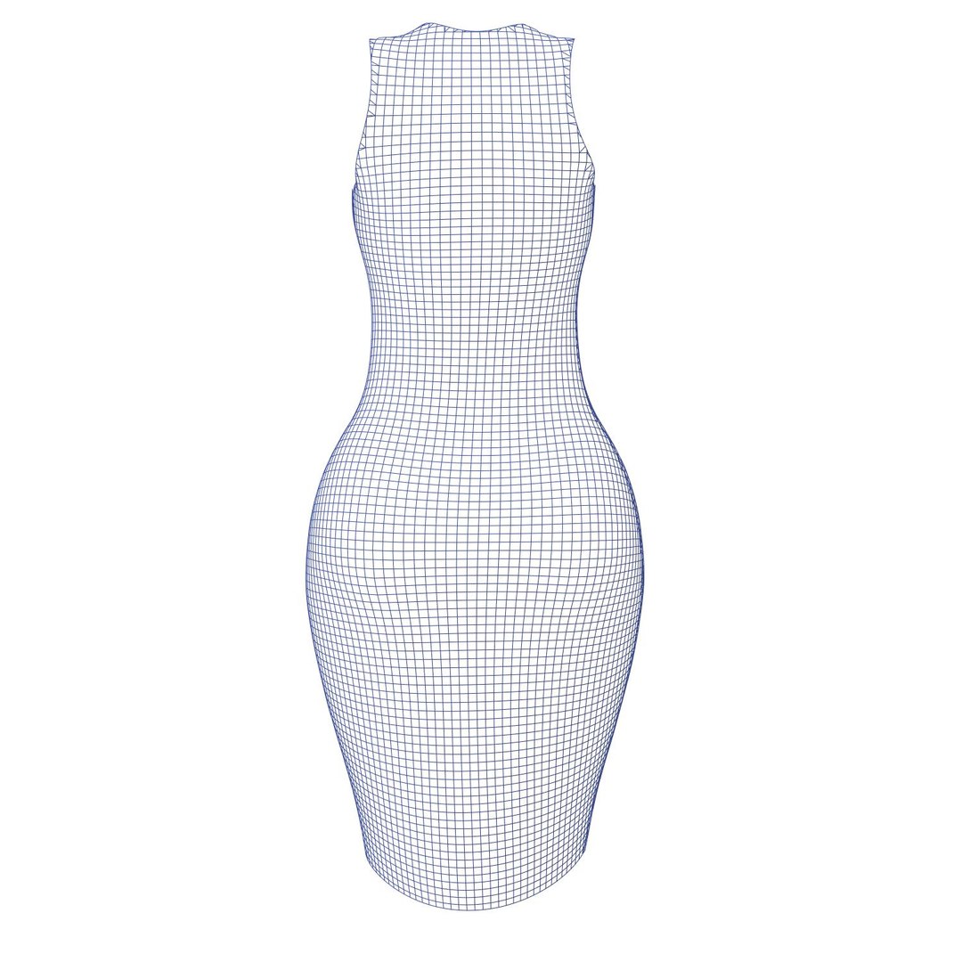 3D Marvelous Designer Simple Armless Model - TurboSquid 1630503