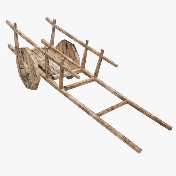 3ds max wood wagon