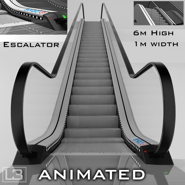 escalator 5m 3d max