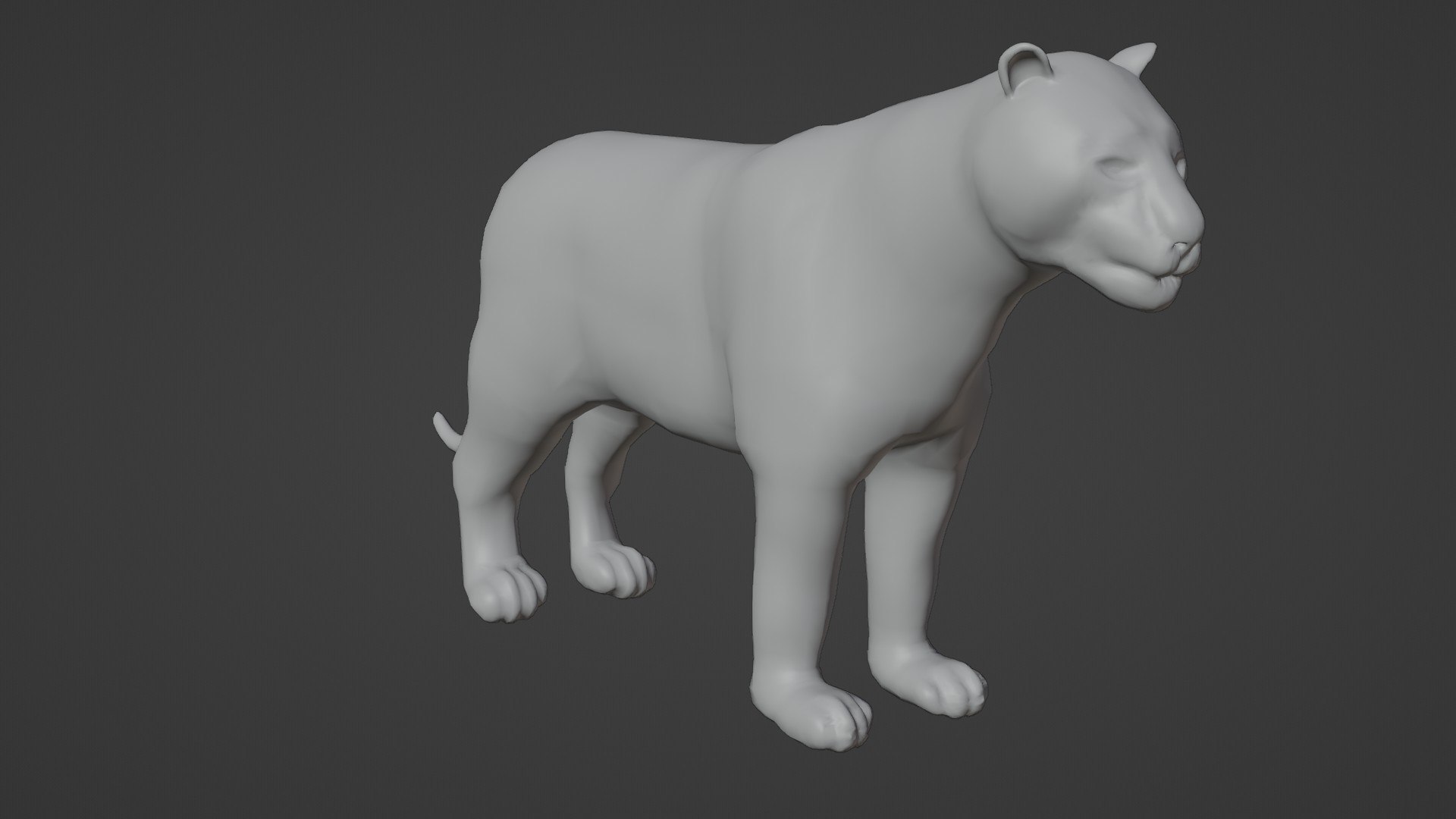 Tiger Basemesh 3D - TurboSquid 2045691