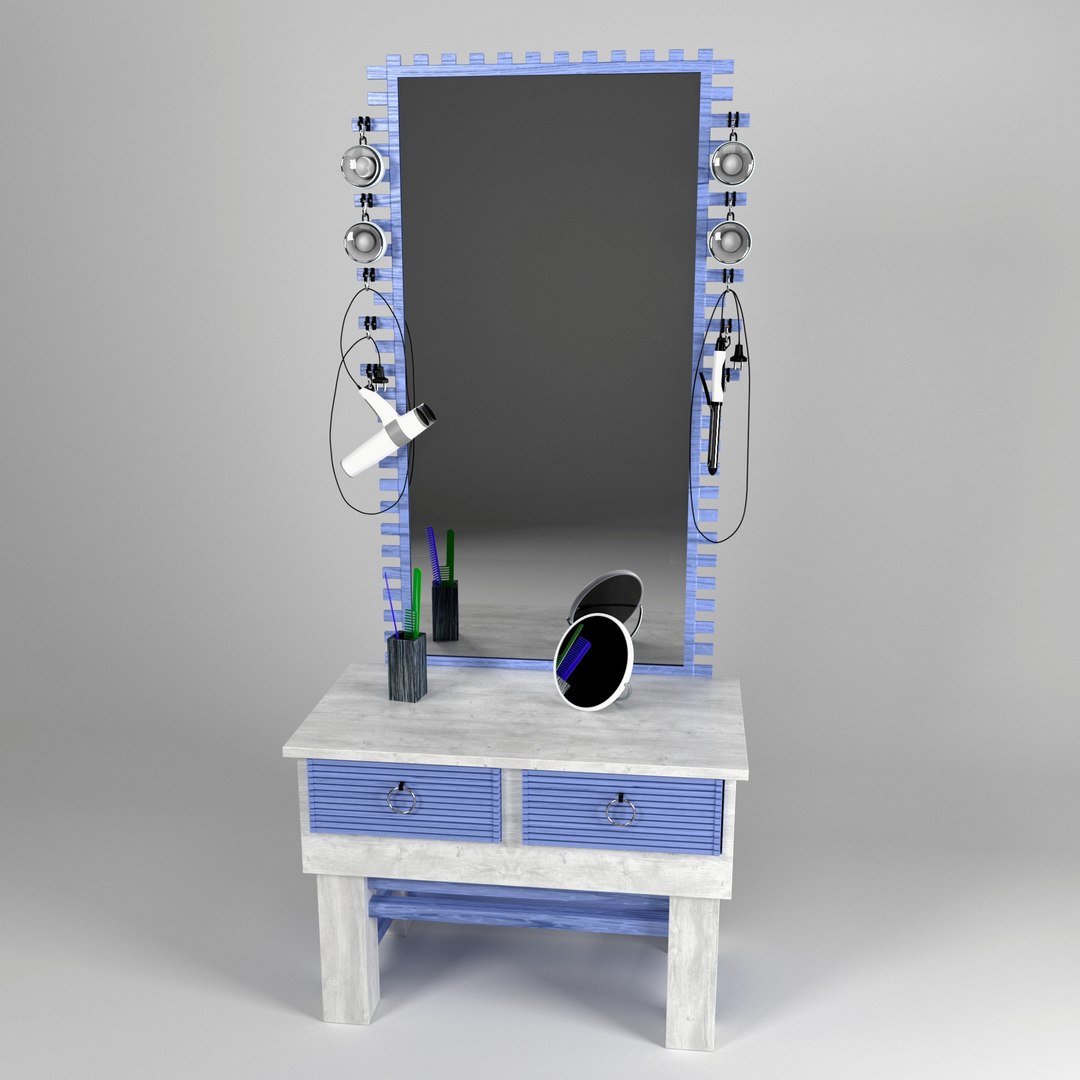 3D Dressing Table Mirror - TurboSquid 1248540