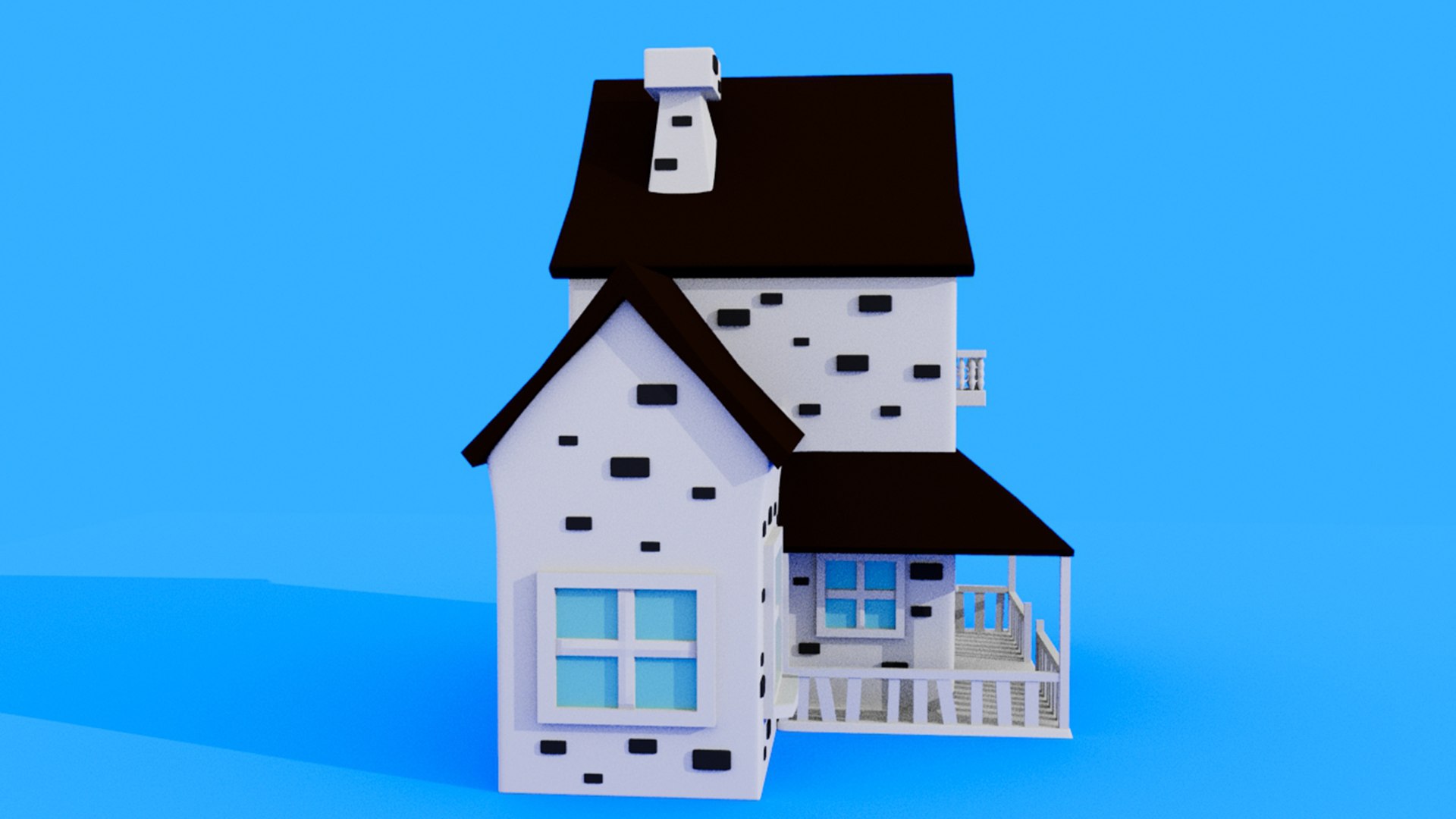 Dalmatian House Model - TurboSquid 2083502