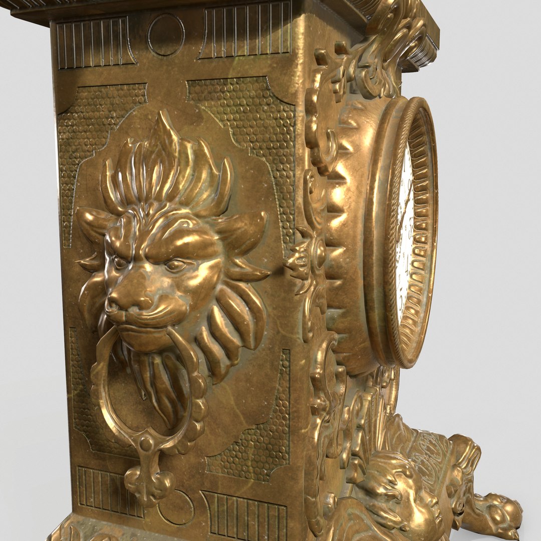 Antique Clock 3D Model - TurboSquid 1380453