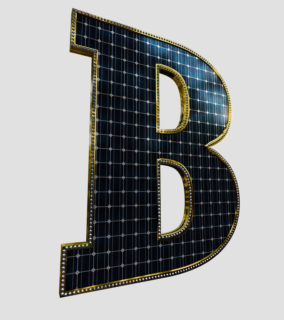 Solar Panel Letter - B 3D Model - TurboSquid 2242044