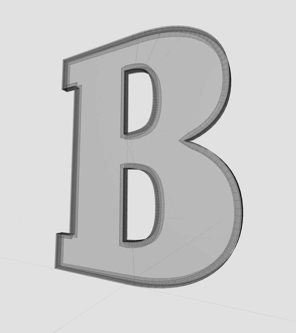 Solar Panel Letter - B 3D Model - TurboSquid 2242044