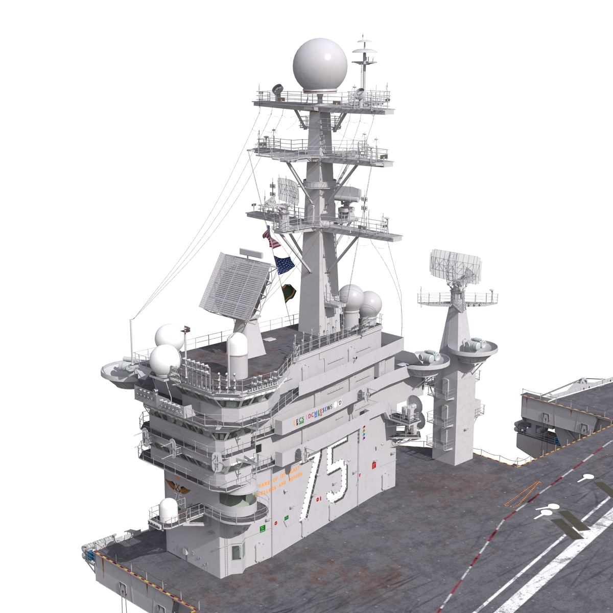 uss harry s truman 3d model