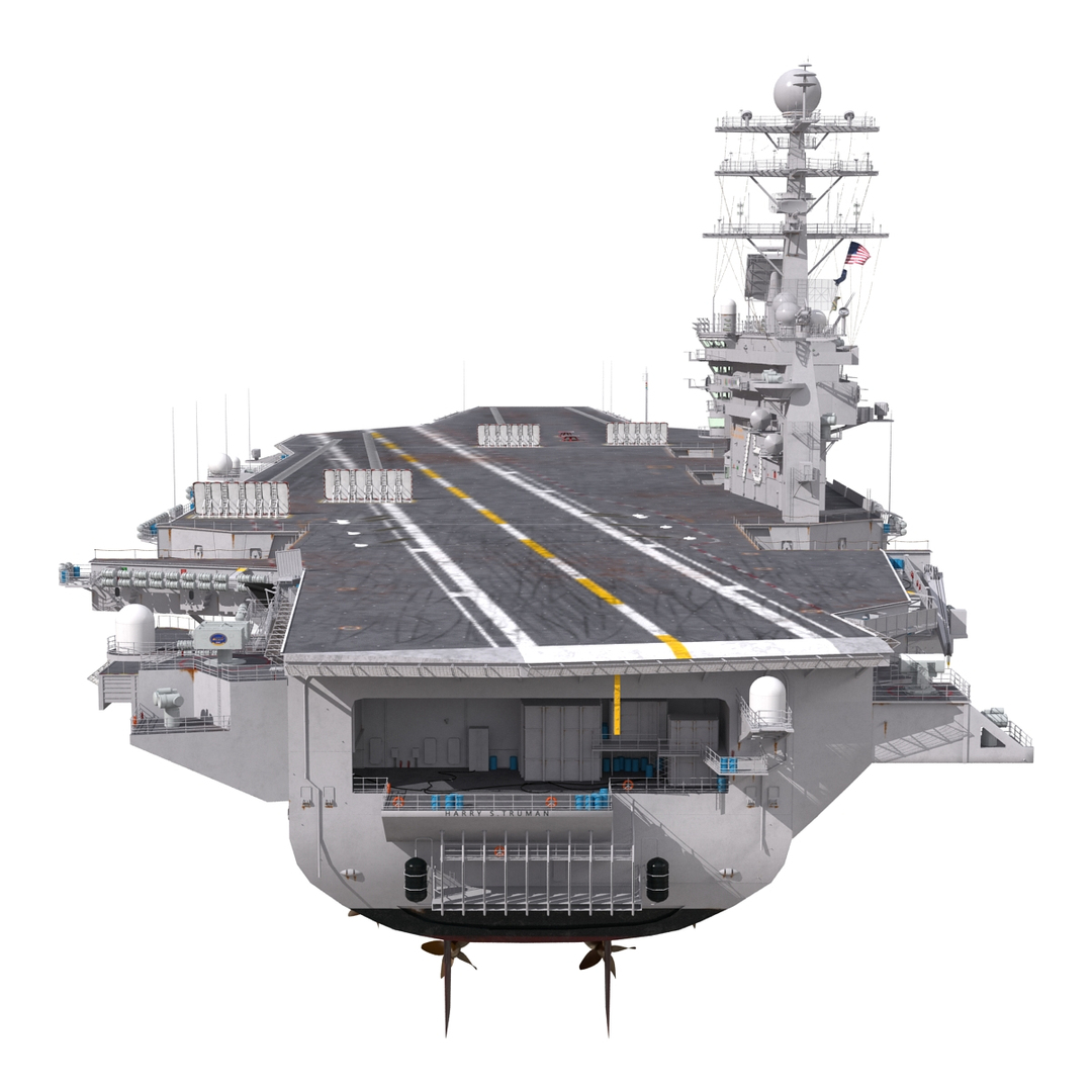 uss harry s truman 3d model