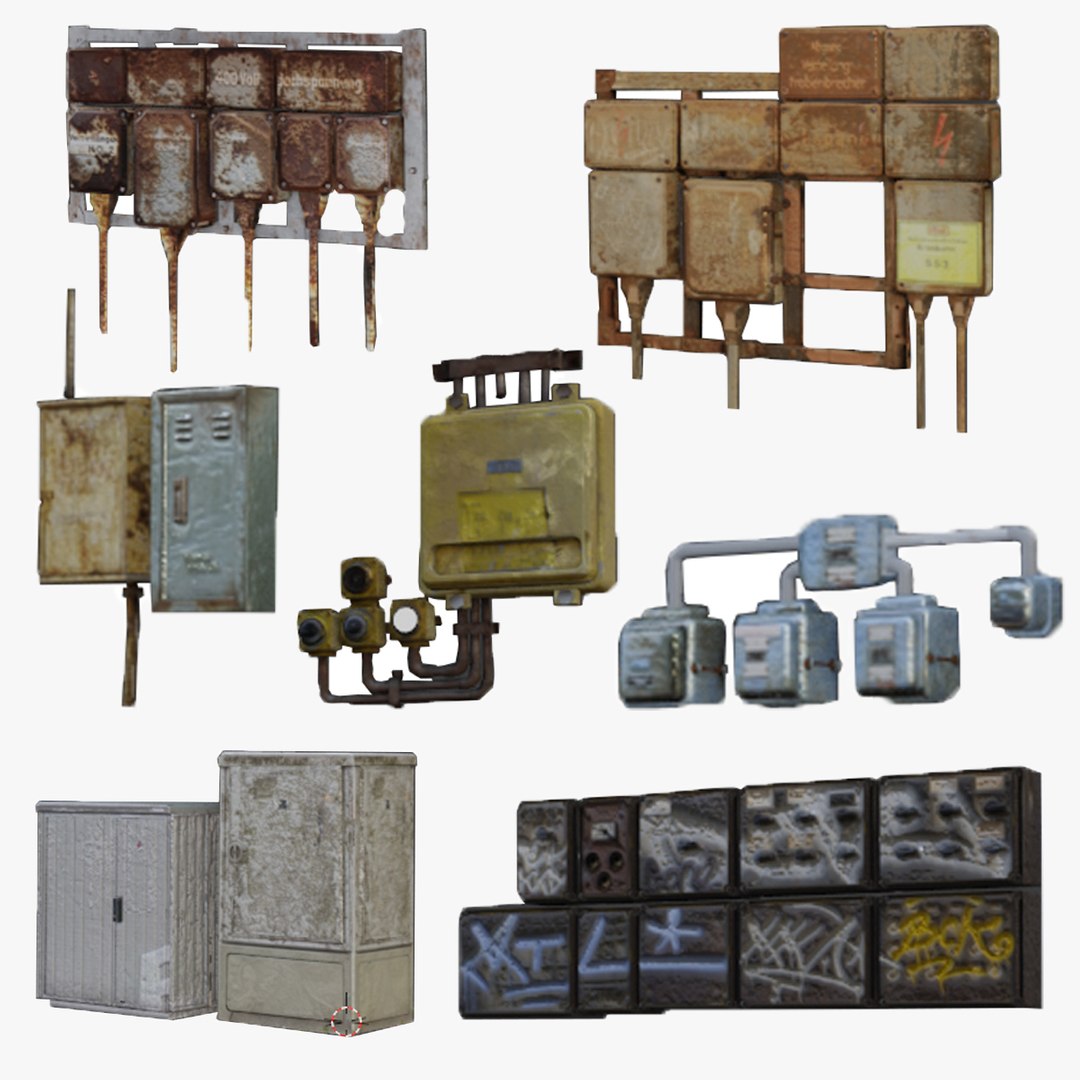 3D Fuse Box Asset Pack - TurboSquid 1789189