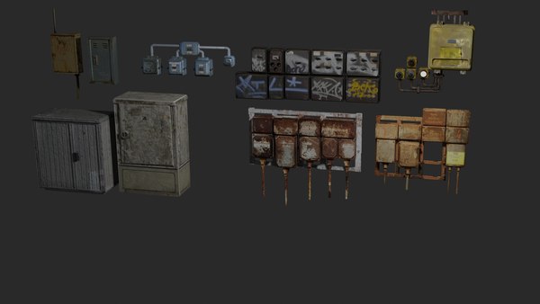 3D Fuse Box Asset Pack - TurboSquid 1789189