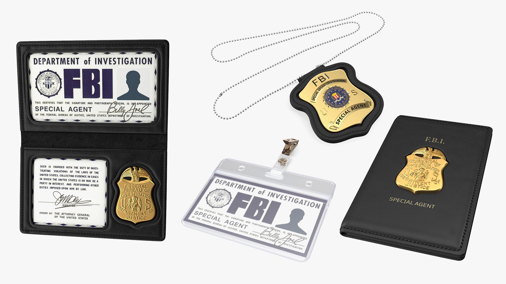 3D FBI Badges Collection 2 - TurboSquid 2080607