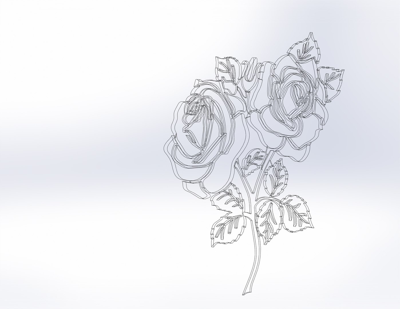 Rose 3D Model - TurboSquid 1888360