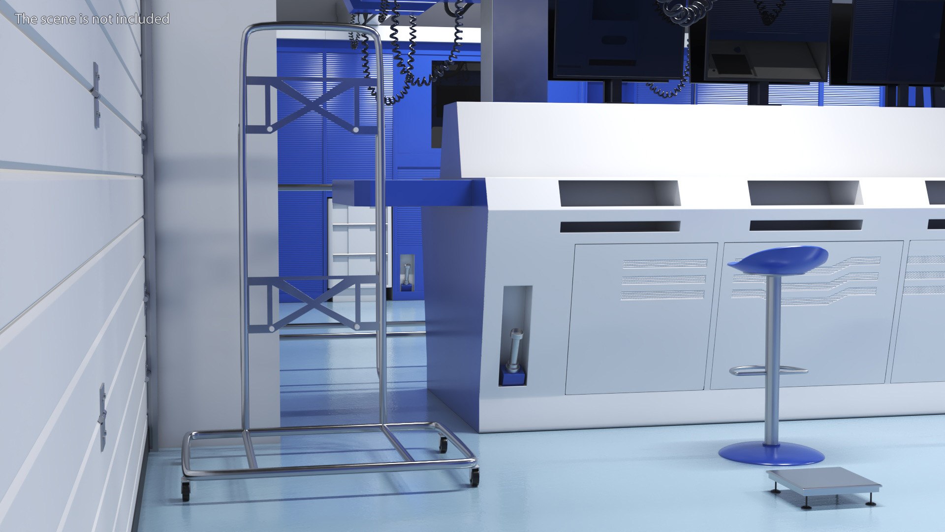 3D Model Pit Stop Wheel Cart - TurboSquid 2311914