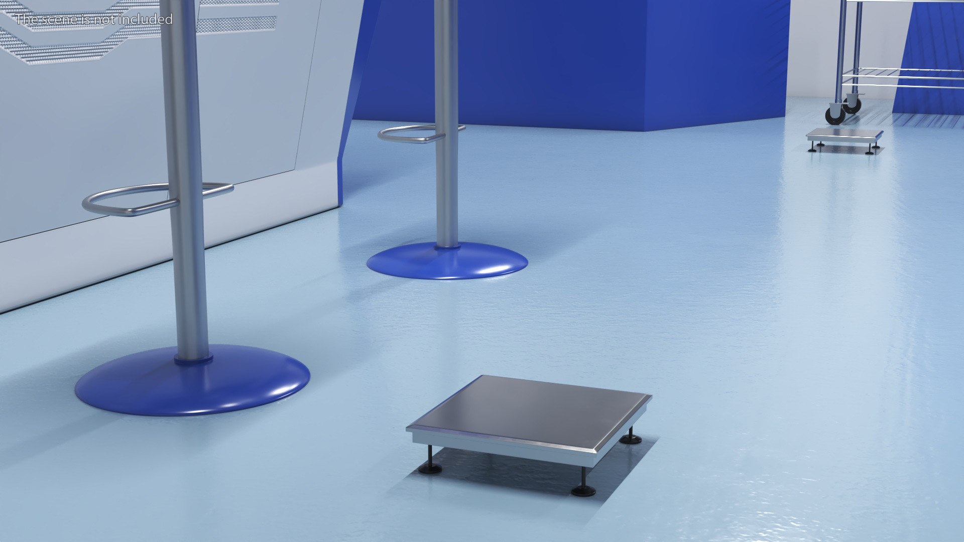 3D Model Pit Stop Wheel Cart - TurboSquid 2311914