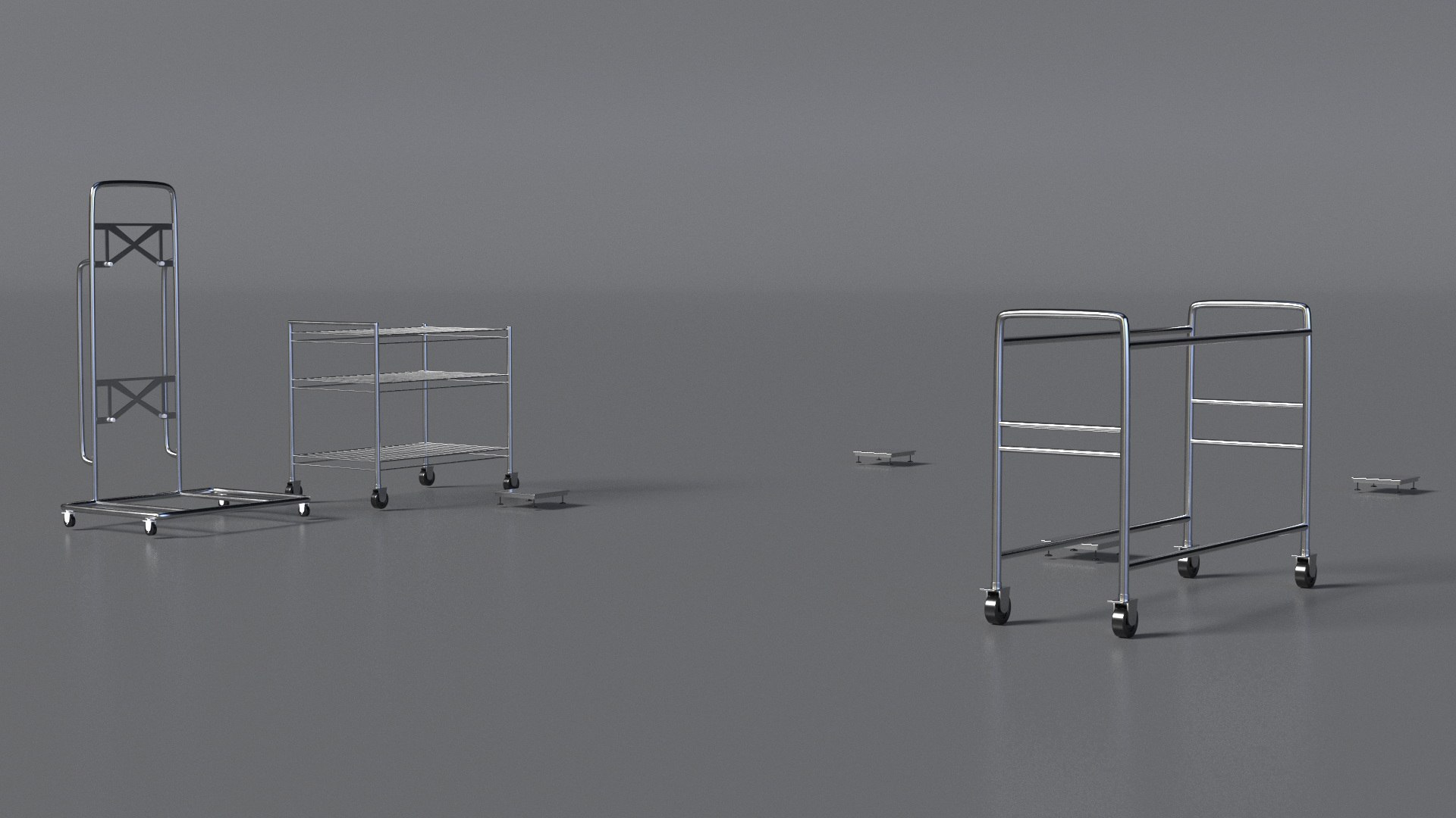 3D Model Pit Stop Wheel Cart - TurboSquid 2311914