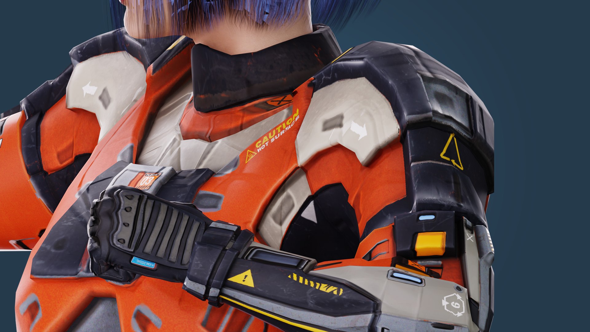 Sci-Fi Girl Low-poly 3D model - TurboSquid 2079322