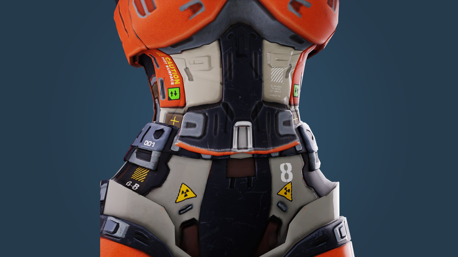 Sci-Fi Girl Low-poly 3D Model - TurboSquid 2079322