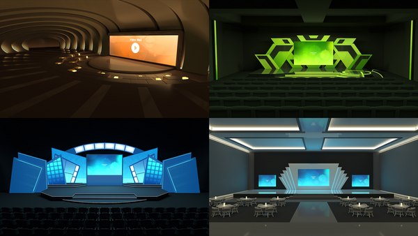 Virtual Stage Collection model - TurboSquid 1876597