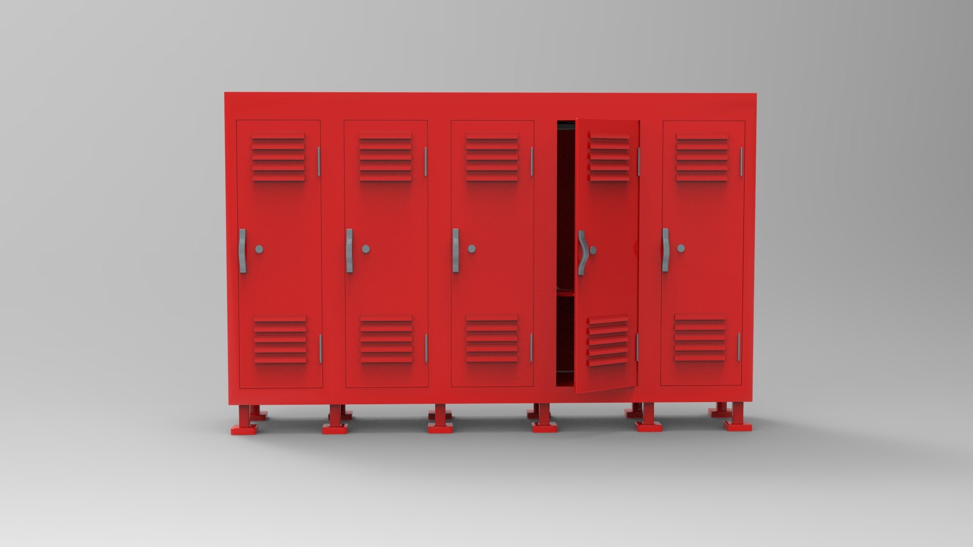 Lockers Model - TurboSquid 1744628
