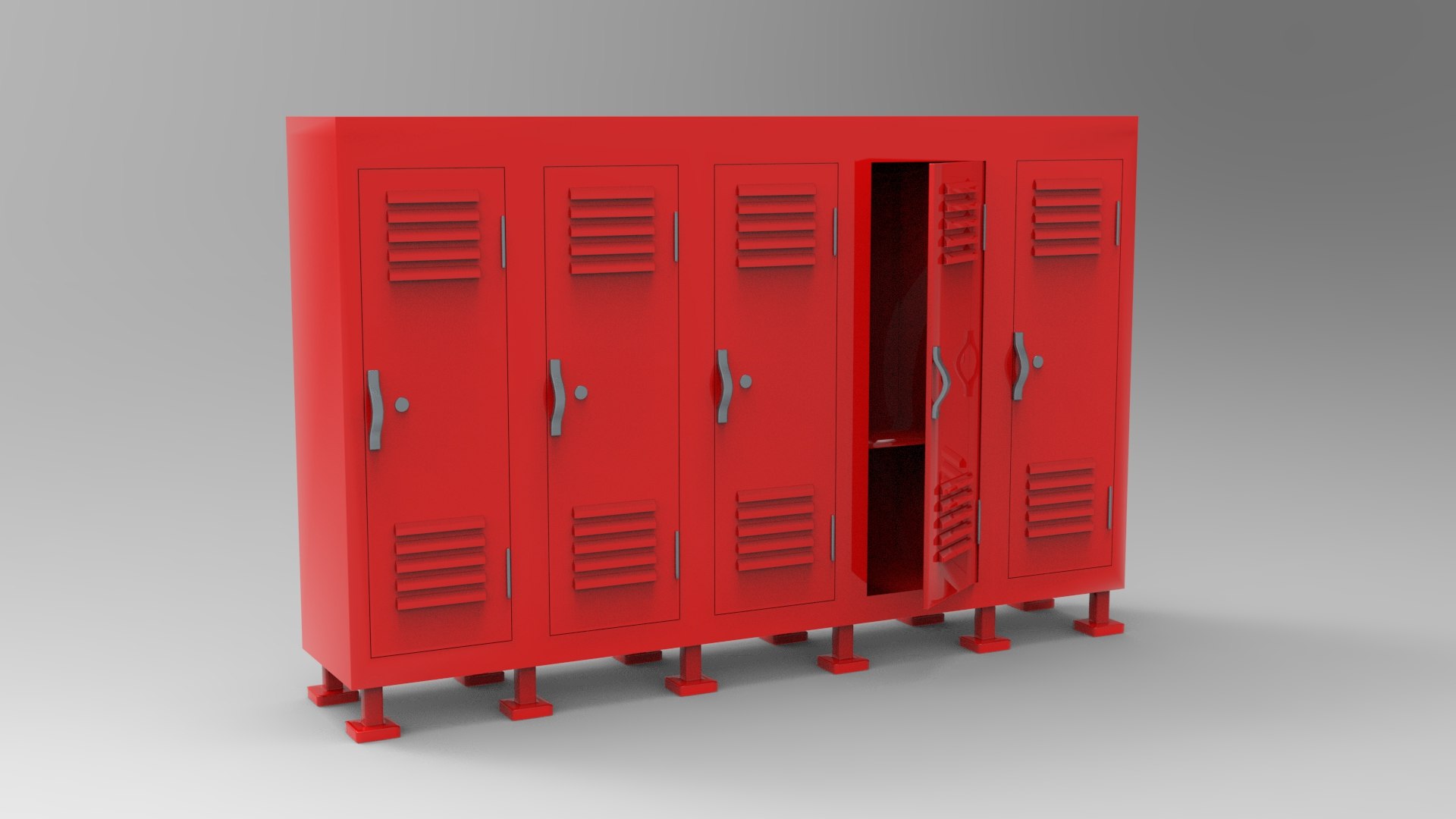 Lockers Model - TurboSquid 1744628