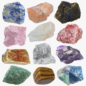 Low Poly Crystal 3D Models With Enhanced License Tiers For Download ...