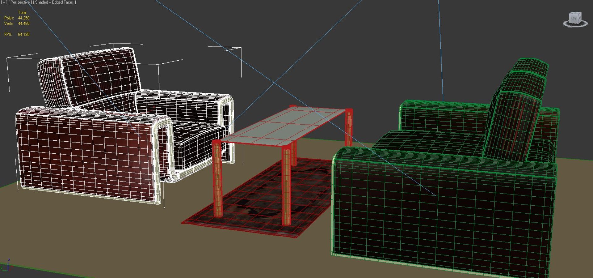 3d Model Seating Chair Sofa