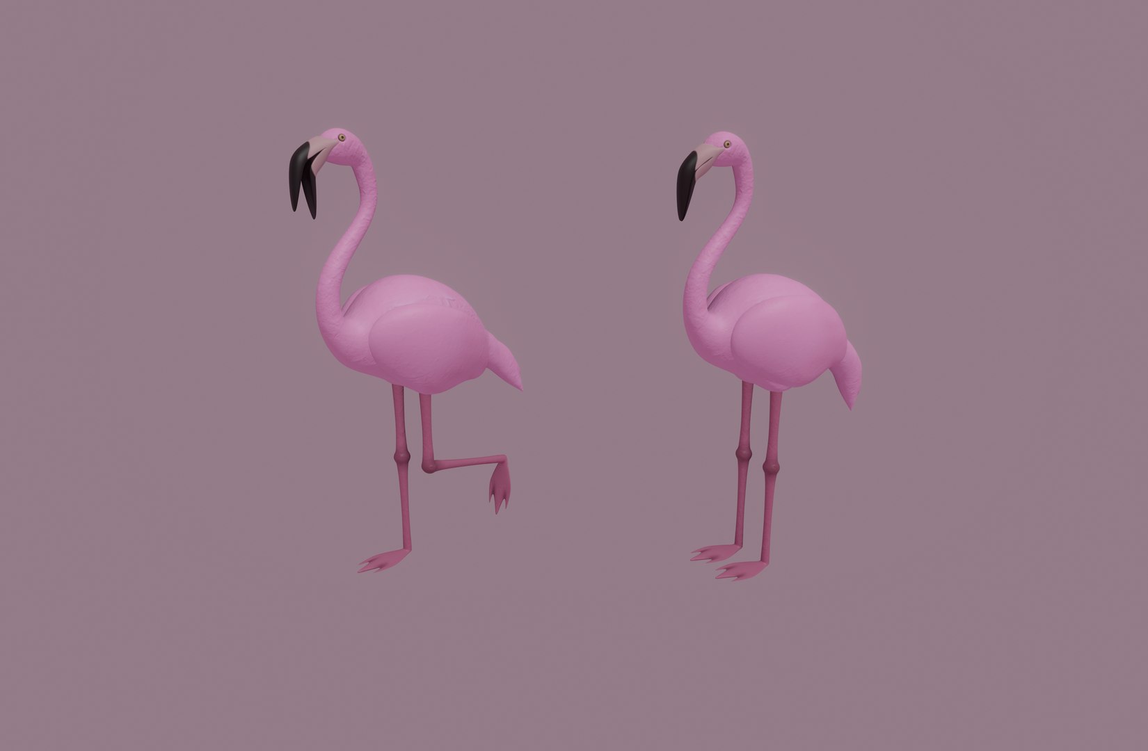 Flamingo Nature Bird Model - TurboSquid 1663250