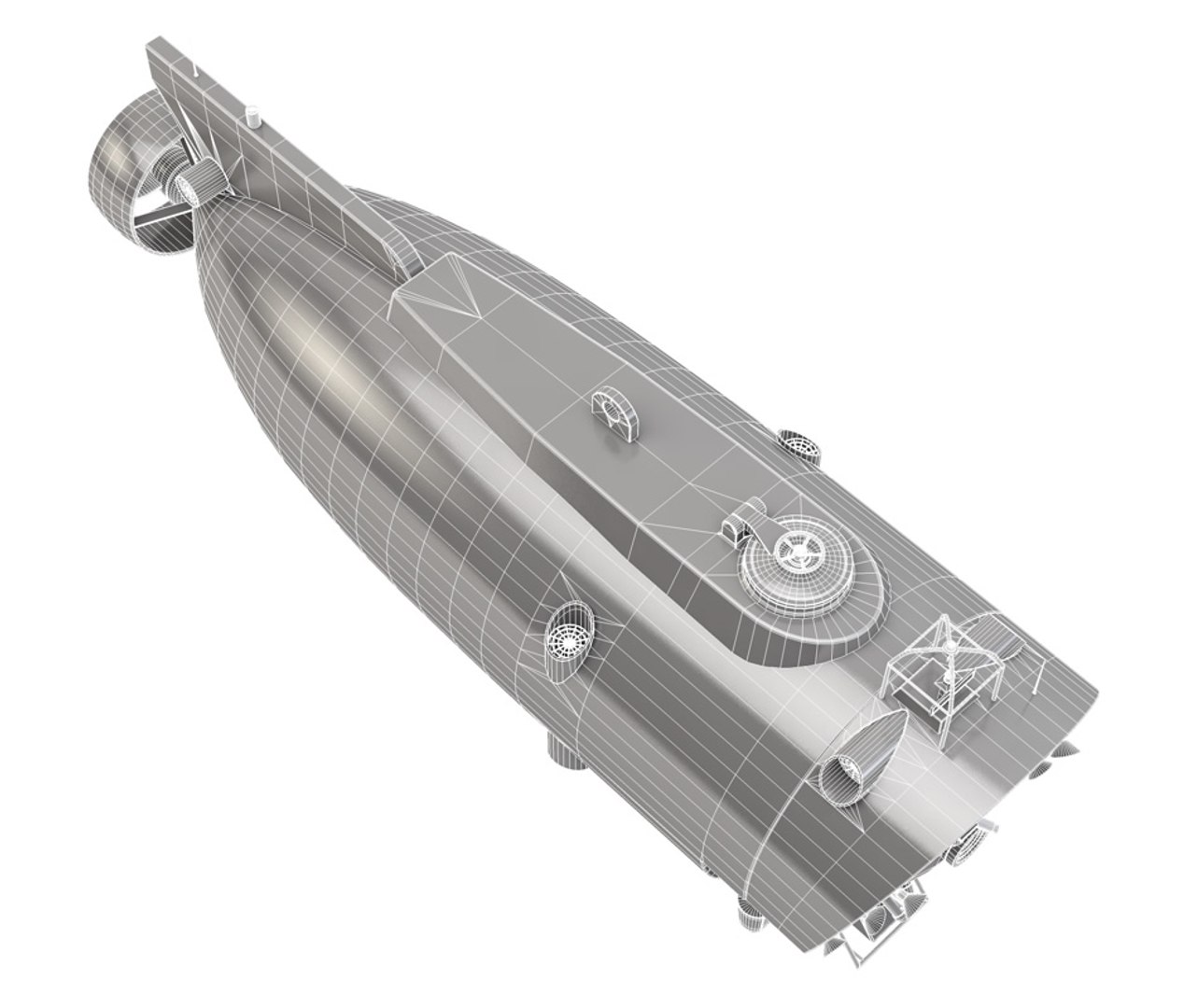 Nautile Submersible 3d Model