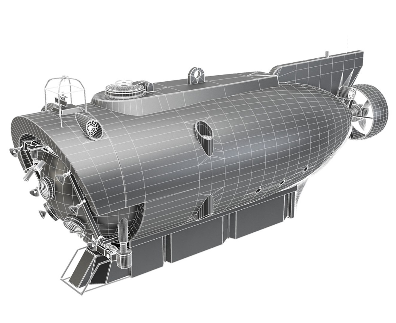 Nautile Submersible 3d Model