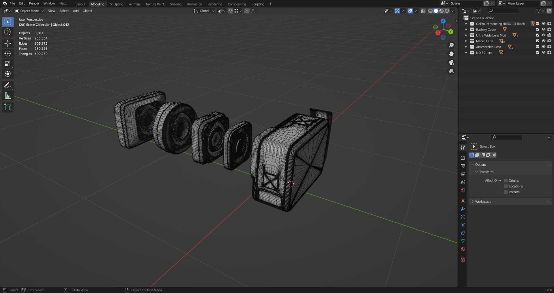 Action Camera GoPro HERO13 Black Creat 3D Modelor Edition 3D Model ...