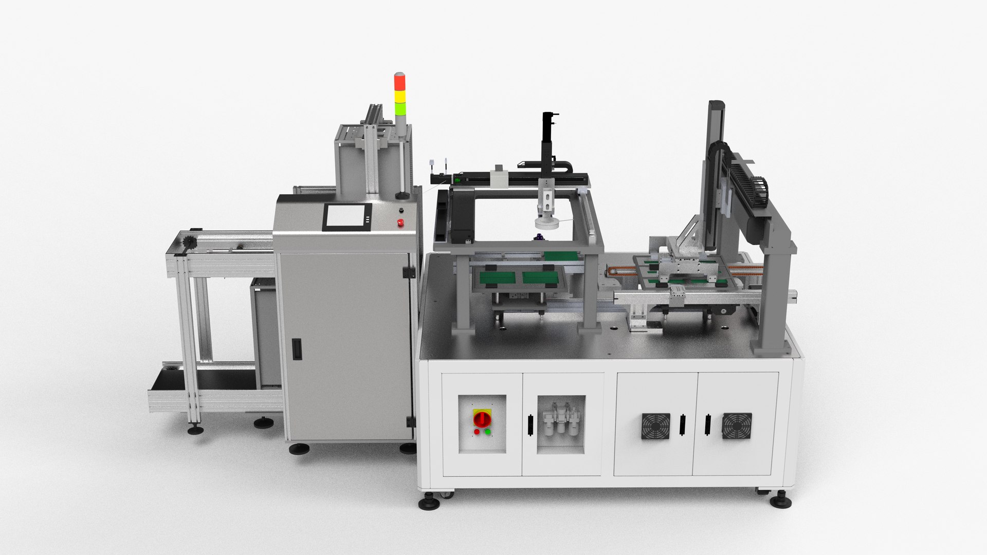 3D PCB Board Production Line Automatic - TurboSquid 1822176