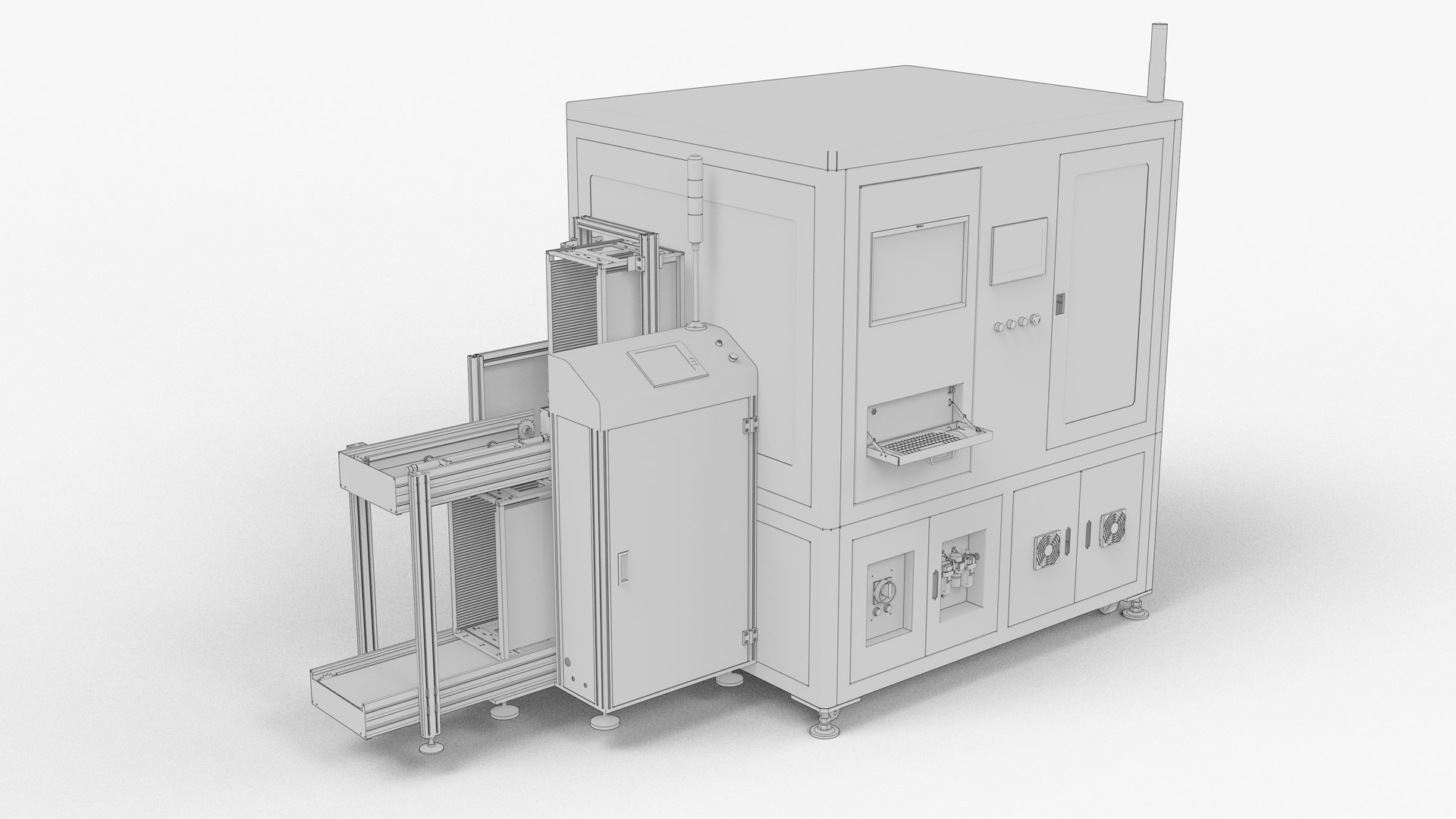 3D PCB Board Production Line Automatic - TurboSquid 1822176