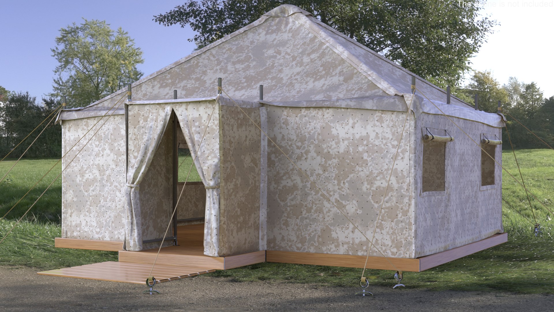 Military Command Tent 3D - TurboSquid 2402539