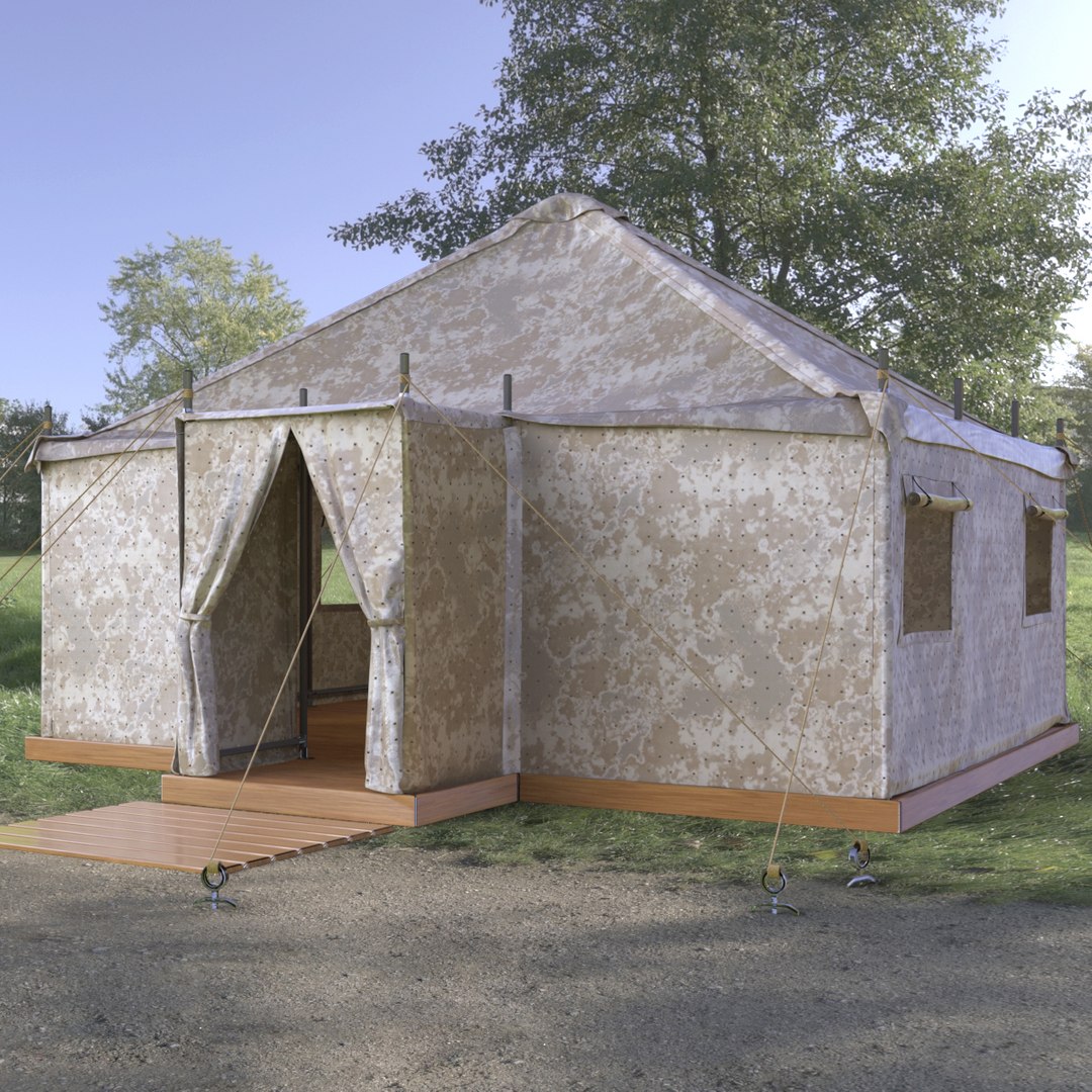 Military Command Tent 3D - TurboSquid 2402539
