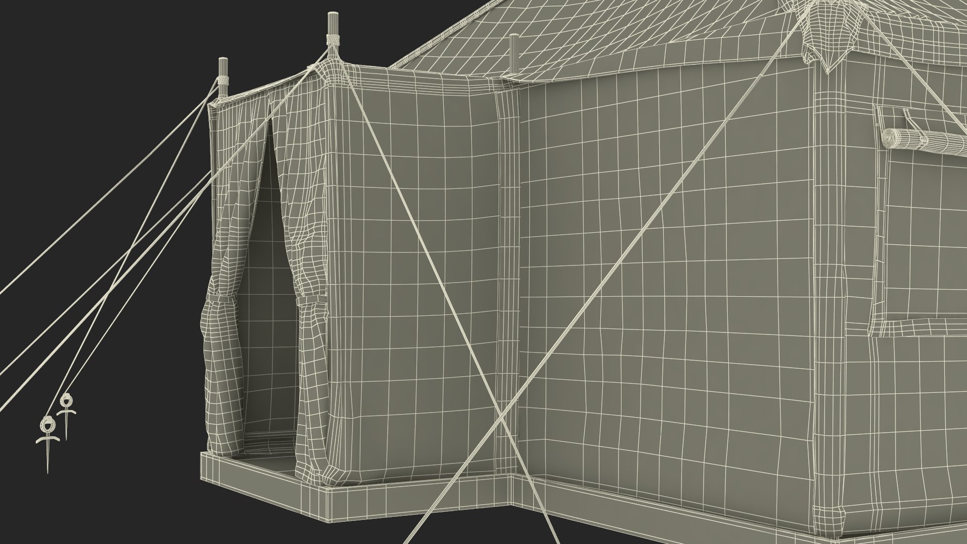 Military Command Tent 3D - TurboSquid 2402539